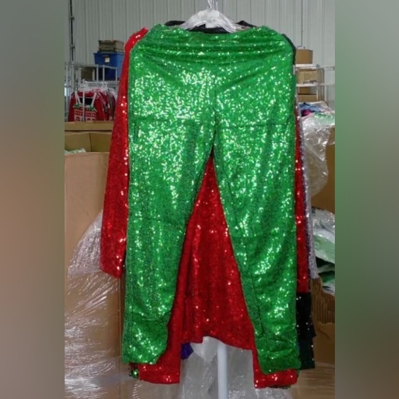 Tipsy Elves | Pants & Jumpsuits | Tipsy Elves Green Sequin Leggings ...